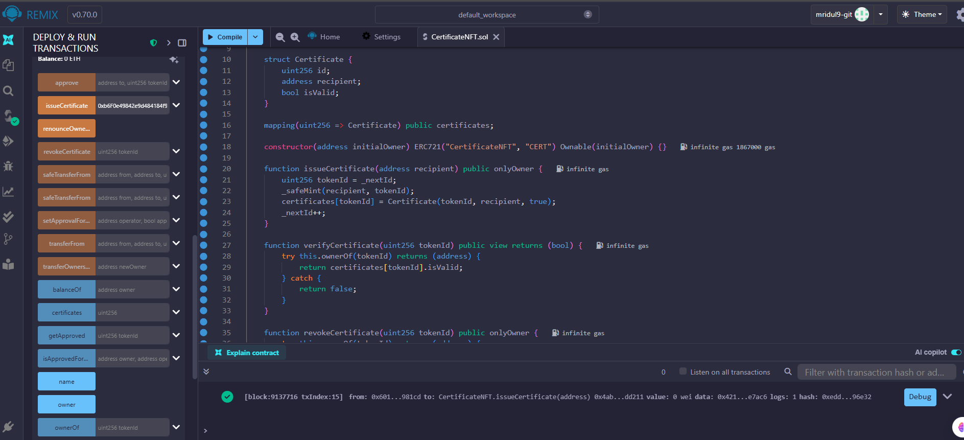 🚀 Blockchain Certificate System | Live on Sepolia